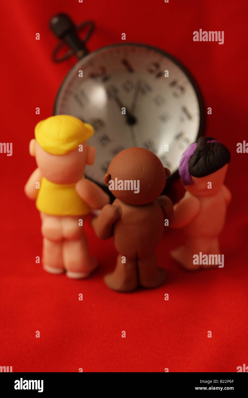 "watching the clock Stock Photo - Alamy