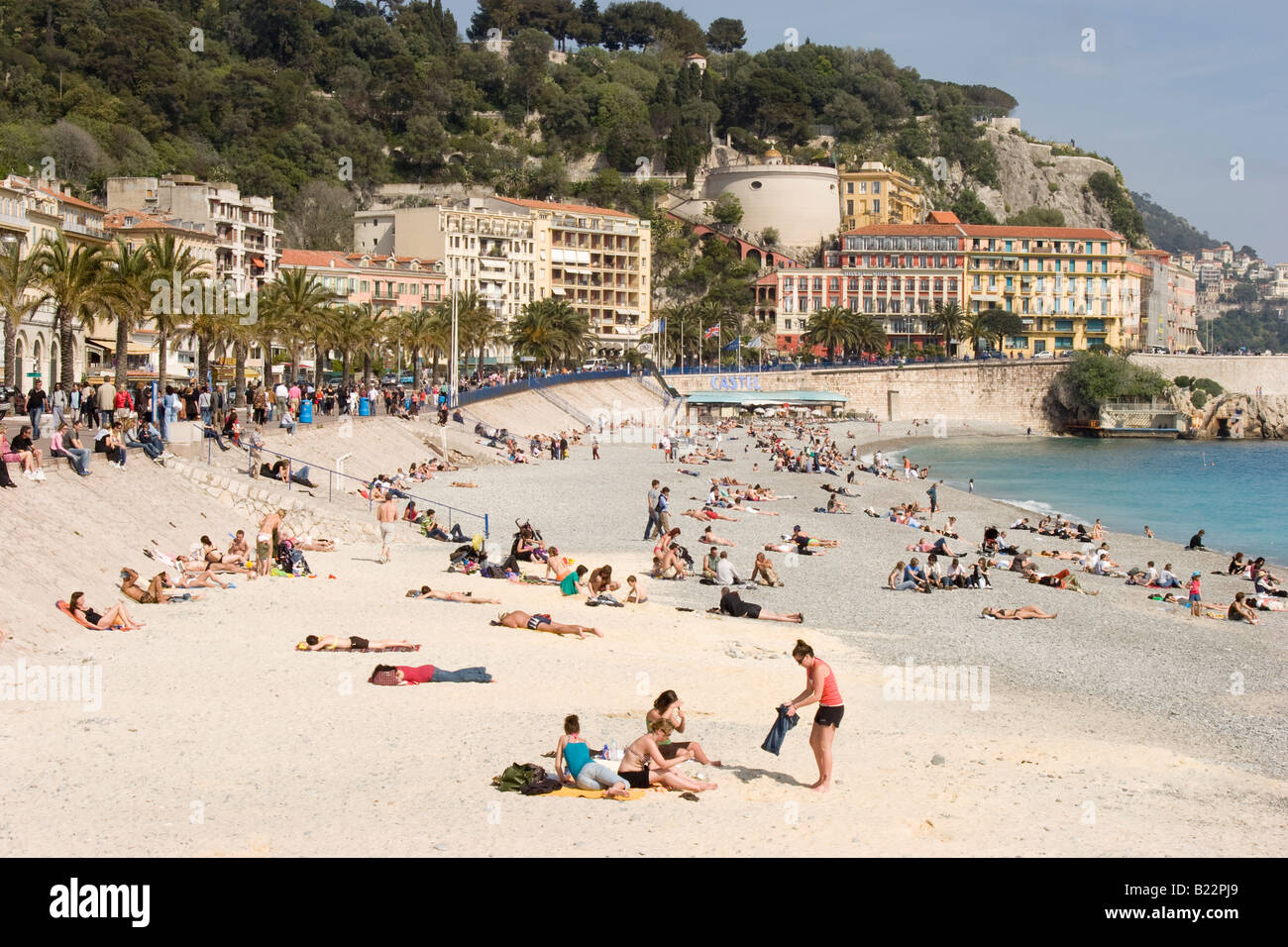 Bathing beach nice hi-res stock photography and images - Alamy