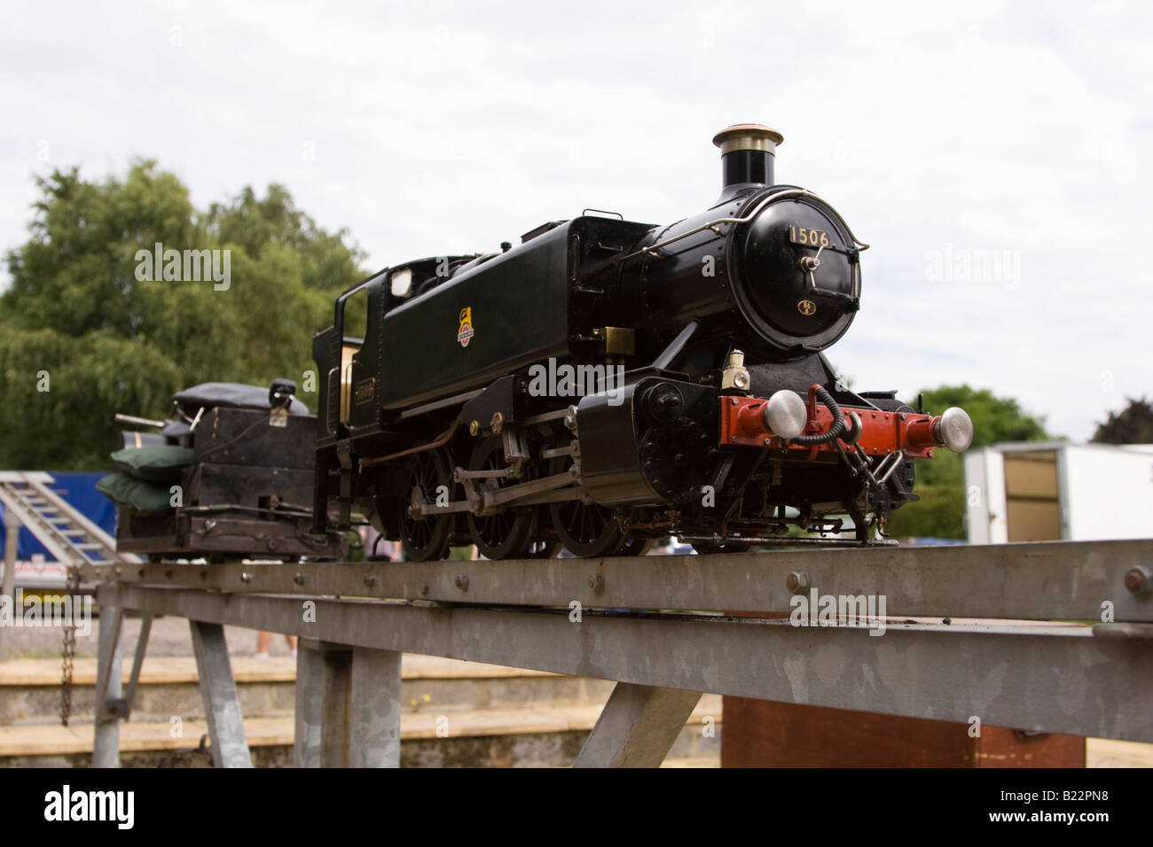 7.25 inch gauge model steam locomotive 0-6-0 tank engine Stock Photo ...
