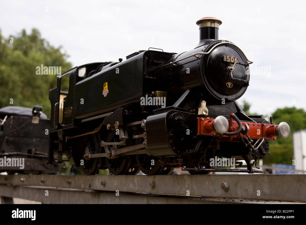 7.25 inch gauge model steam locomotive 0-6-0 tank engine Stock Photo ...