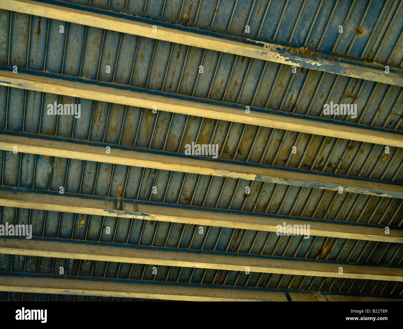 Low angle view of an old factory ceiling Stock Photo - Alamy