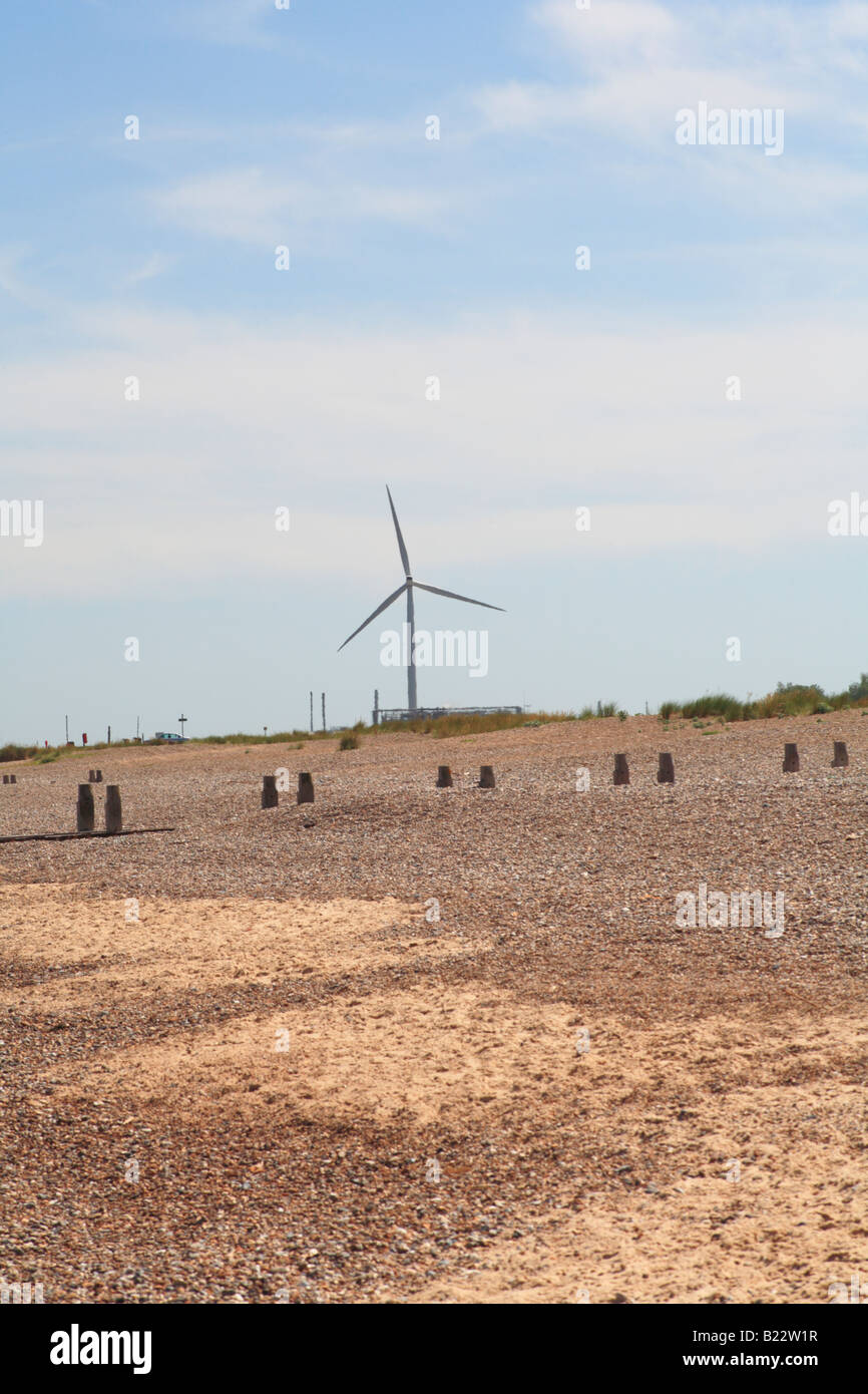 wind turbine from beach Stock Photo - Alamy