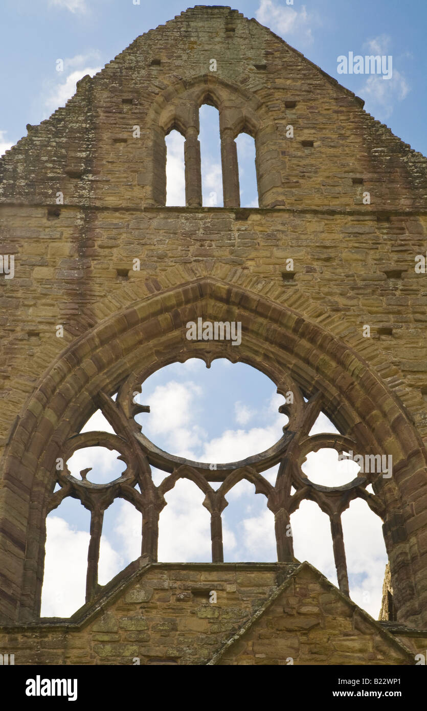 North window in North Transept of Tintern Abbey, gothic Architecture ...