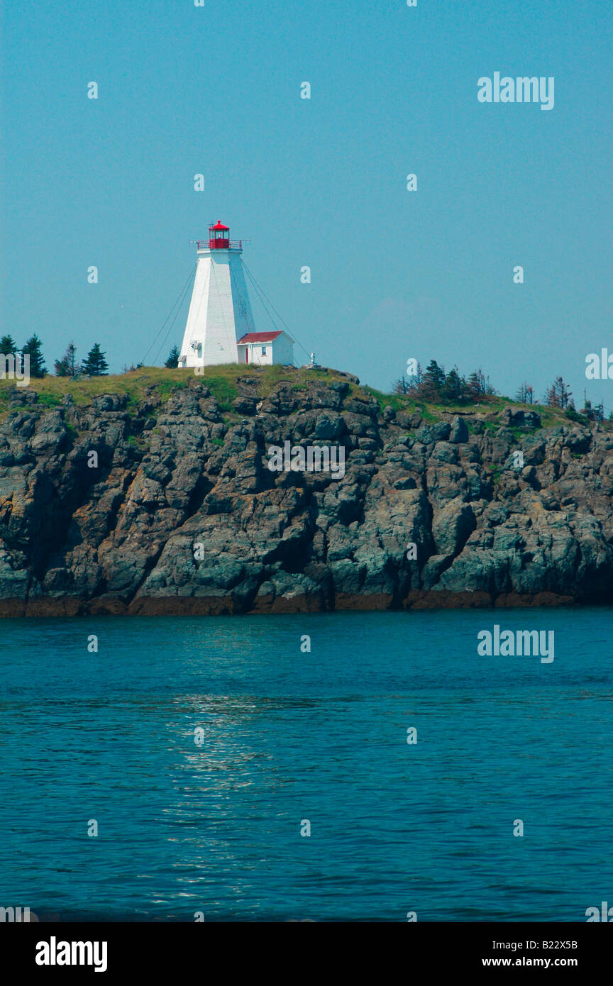 Light house on Grand Manan Island Stock Photo - Alamy
