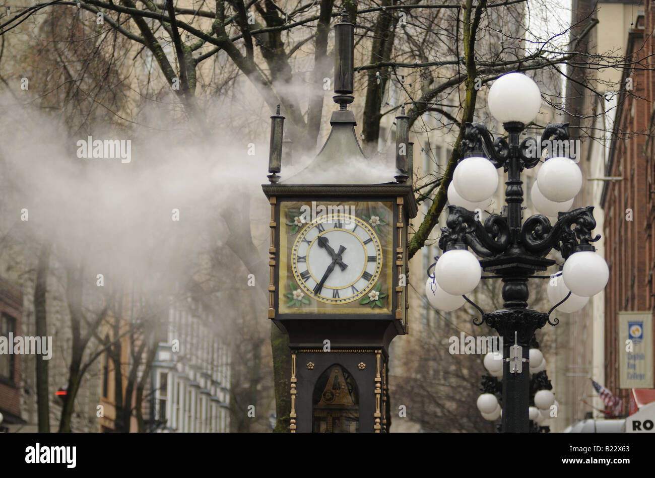 Gastown Steam Clock Vancouver City BC Canada Stock Photo - Alamy