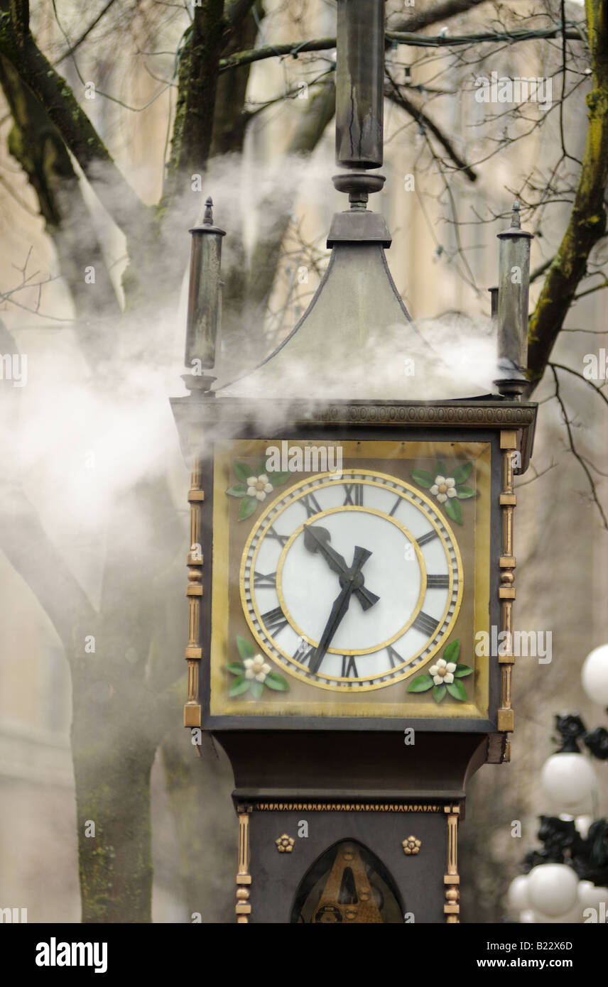 Gastown Steam Clock Vancouver City BC Canada Stock Photo - Alamy