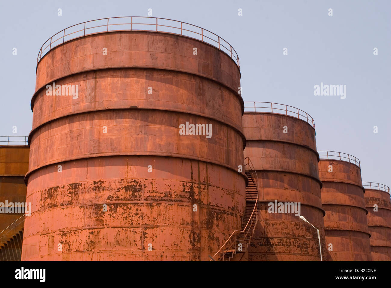 Gas storage tanks Stock Photo - Alamy