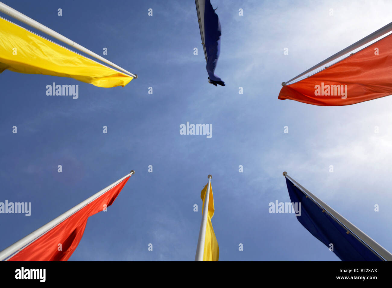Multi coloured flags hi-res stock photography and images - Alamy