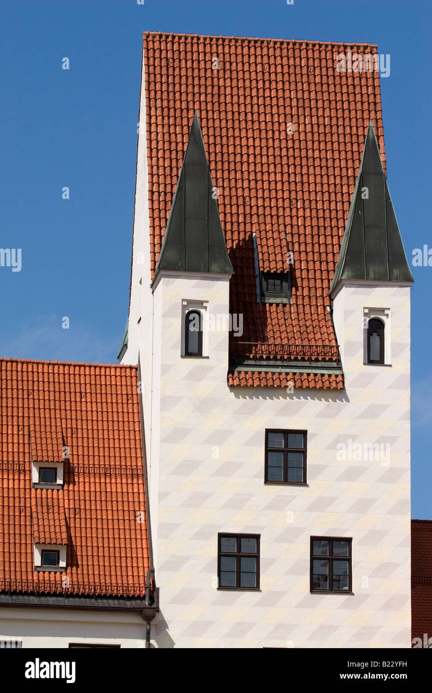 The tower at the Alter Hof in Munich, Germany Stock Photo - Alamy