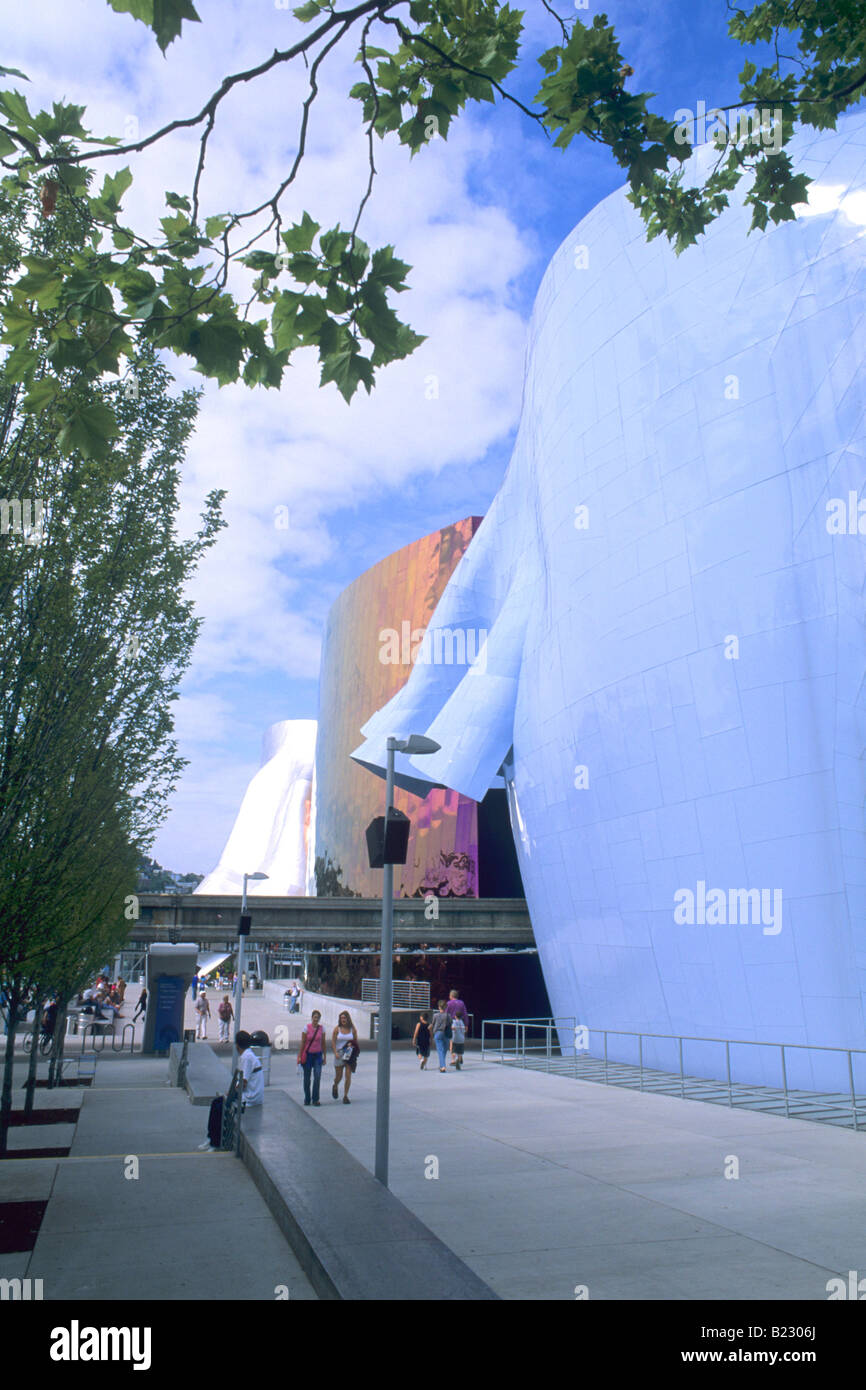 Tourists at museum Seattle Center Seattle Washington State USA Stock ...