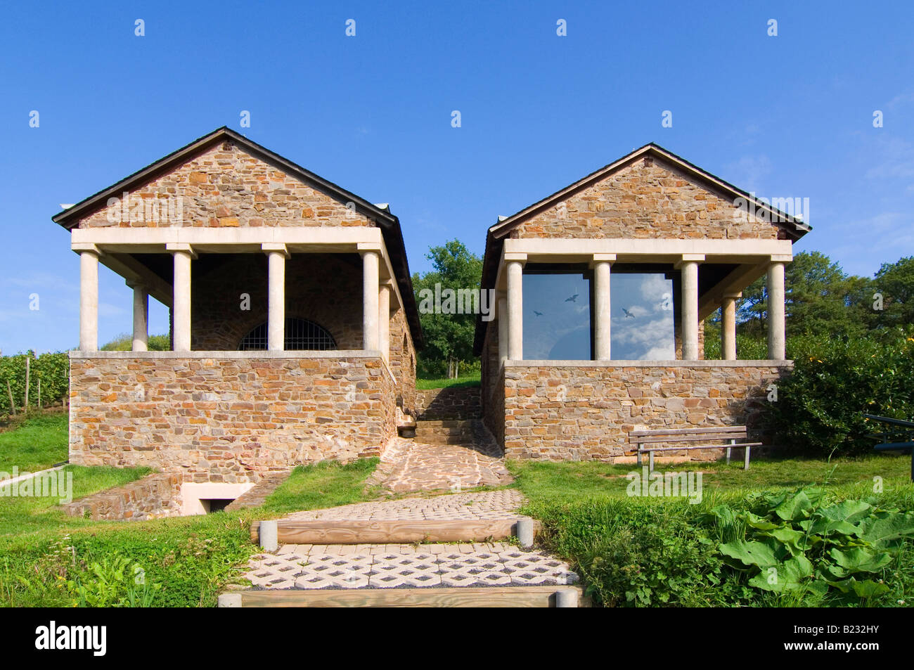 Old roman burial chambers on landscape Stock Photo - Alamy