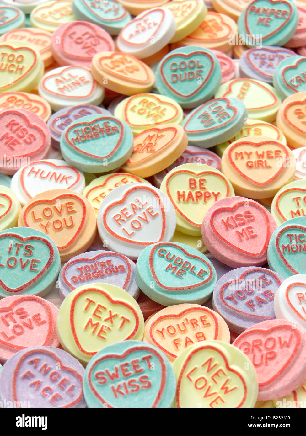 Kiss me candy heart hi-res stock photography and images - Alamy
