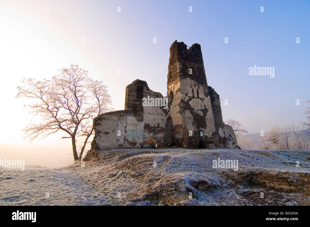 Old ruins of monastery on landscape Germany Stock Photo - Alamy