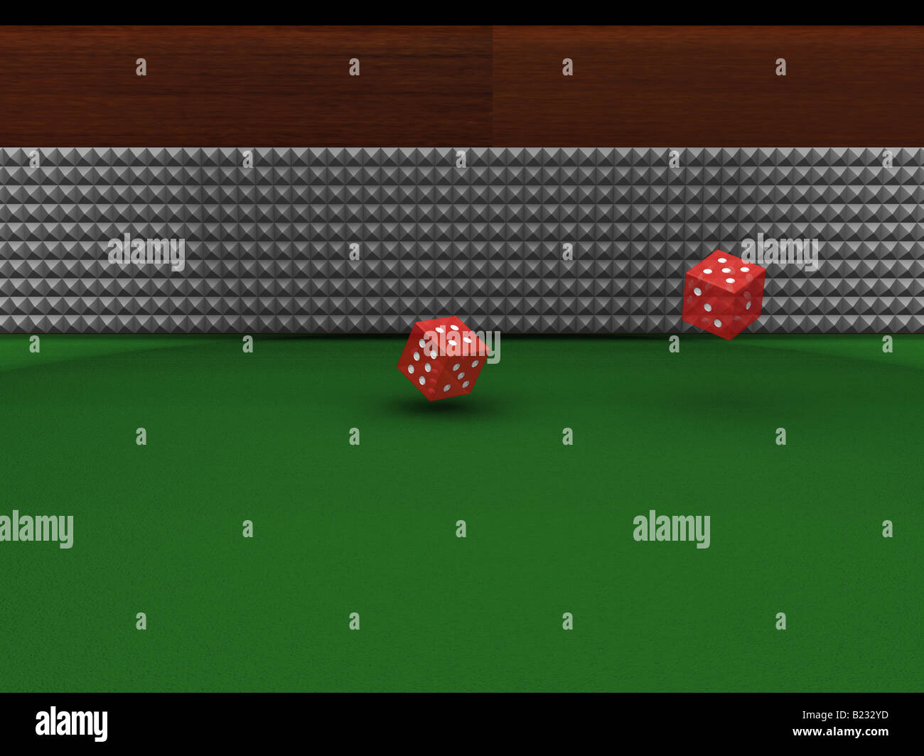 3D render of rolling dice Stock Photo - Alamy