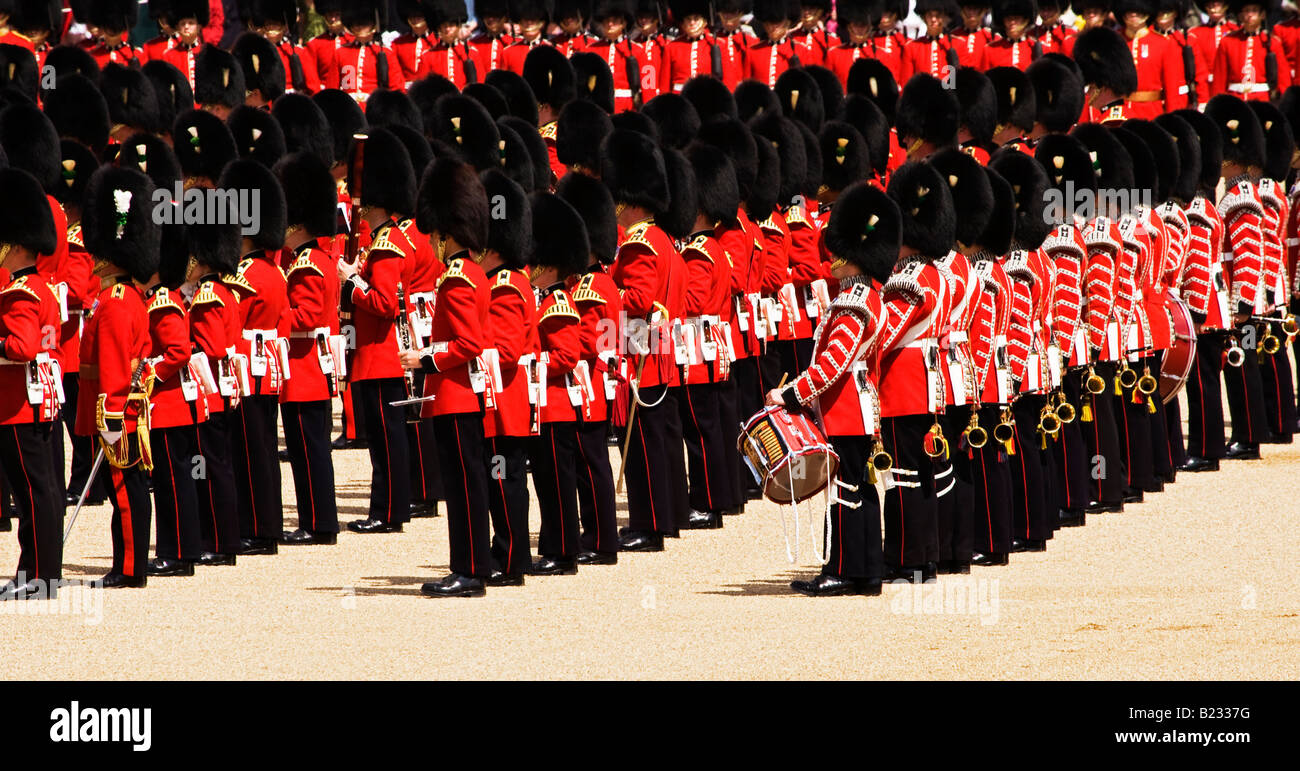 Band in Trooping the Colour ceremony in London,UK Stock Photo - Alamy