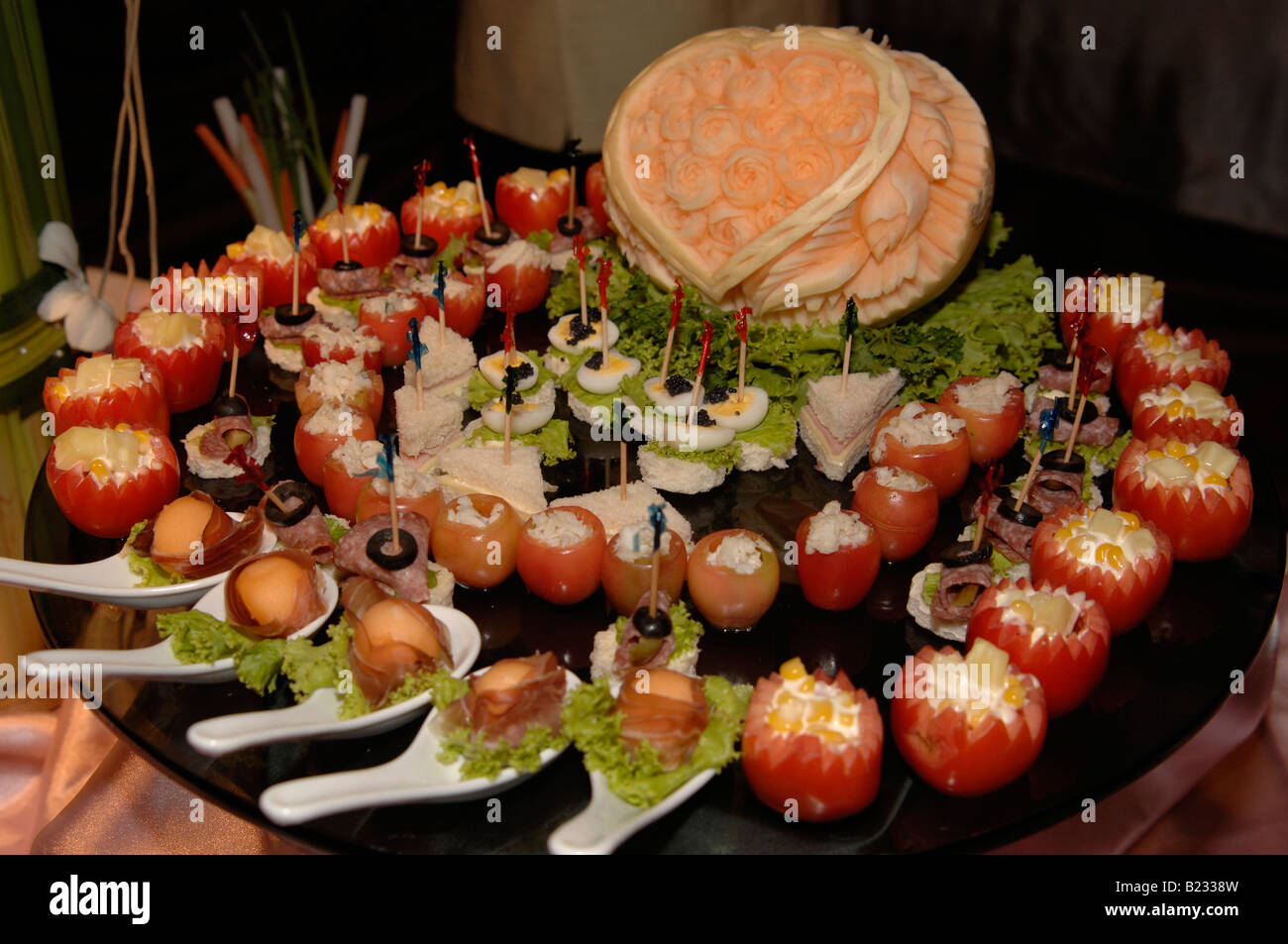buffet thai style, thai wedding , bangkok , thailand Stock Photo - Alamy