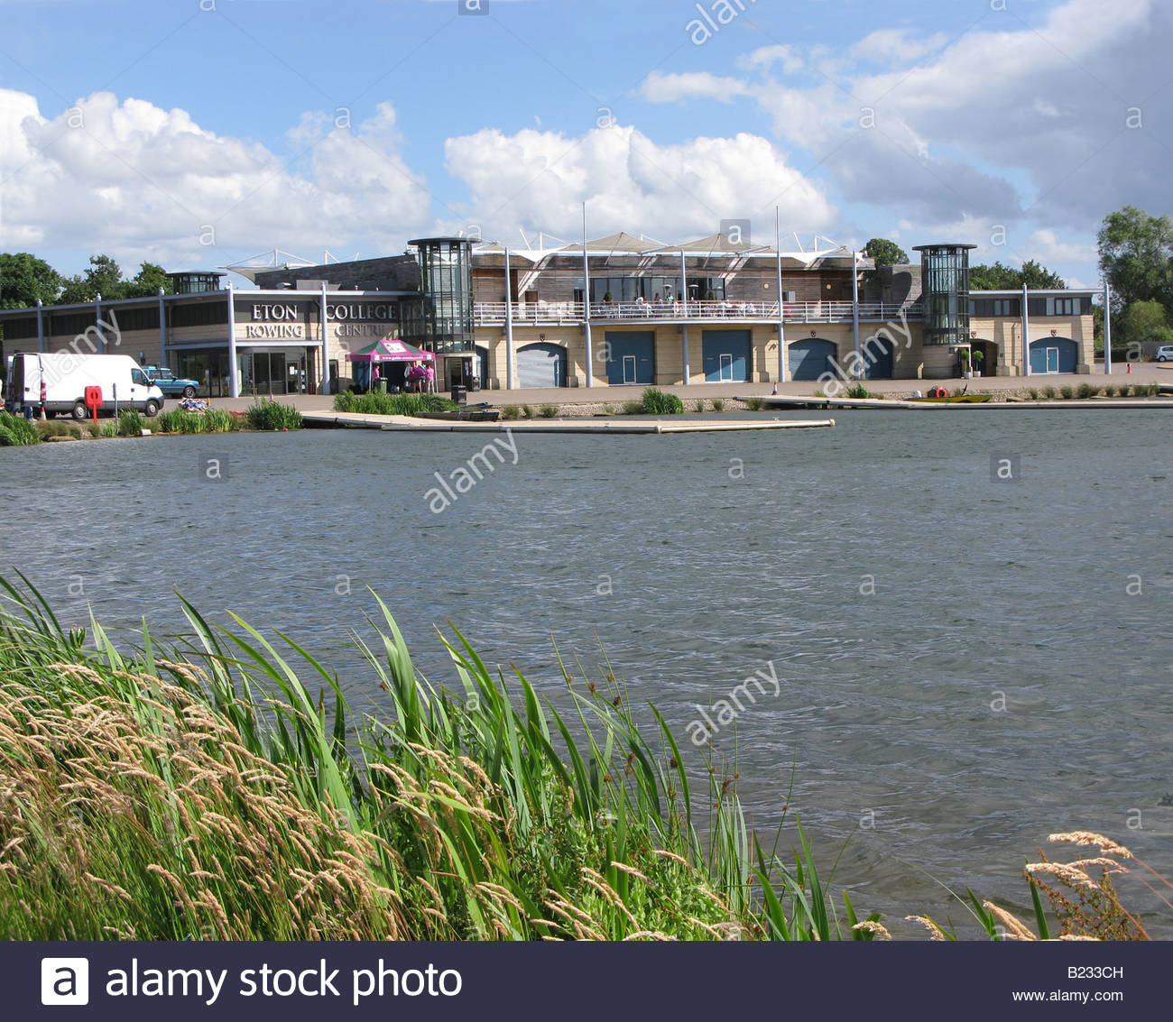 Eton College Dorney Lake Rowing Centre High Resolution Stock ...