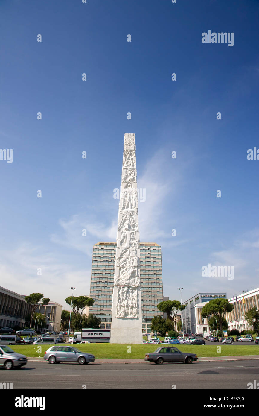 Mussolini obelisk hi-res stock photography and images - Alamy