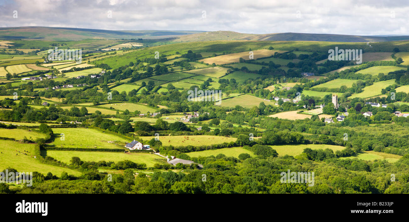 Dartmoor countryside in summer hi-res stock photography and images - Alamy