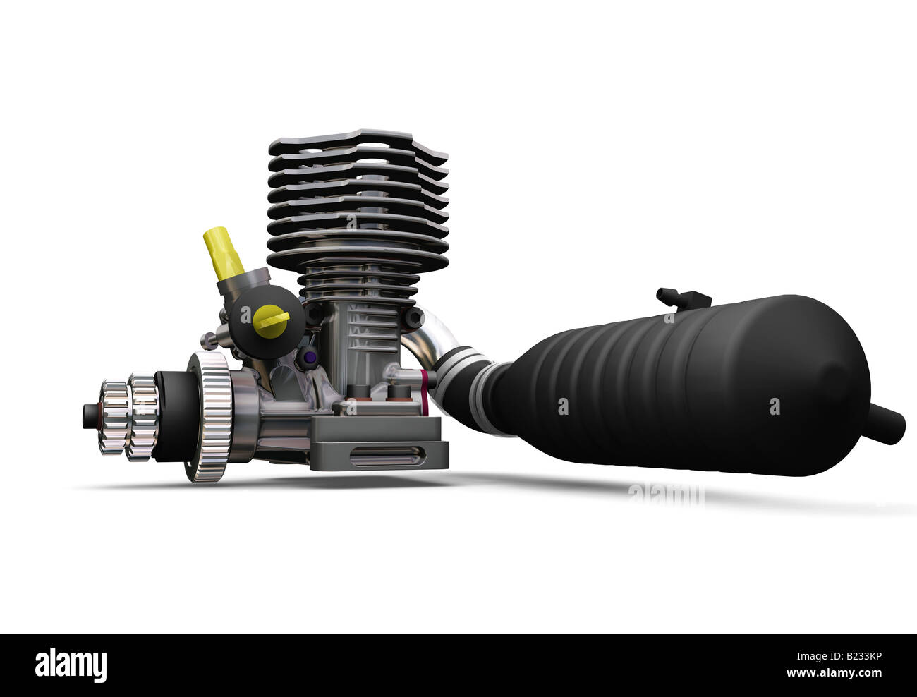 3D render of a motorcycle engine Stock Photo - Alamy