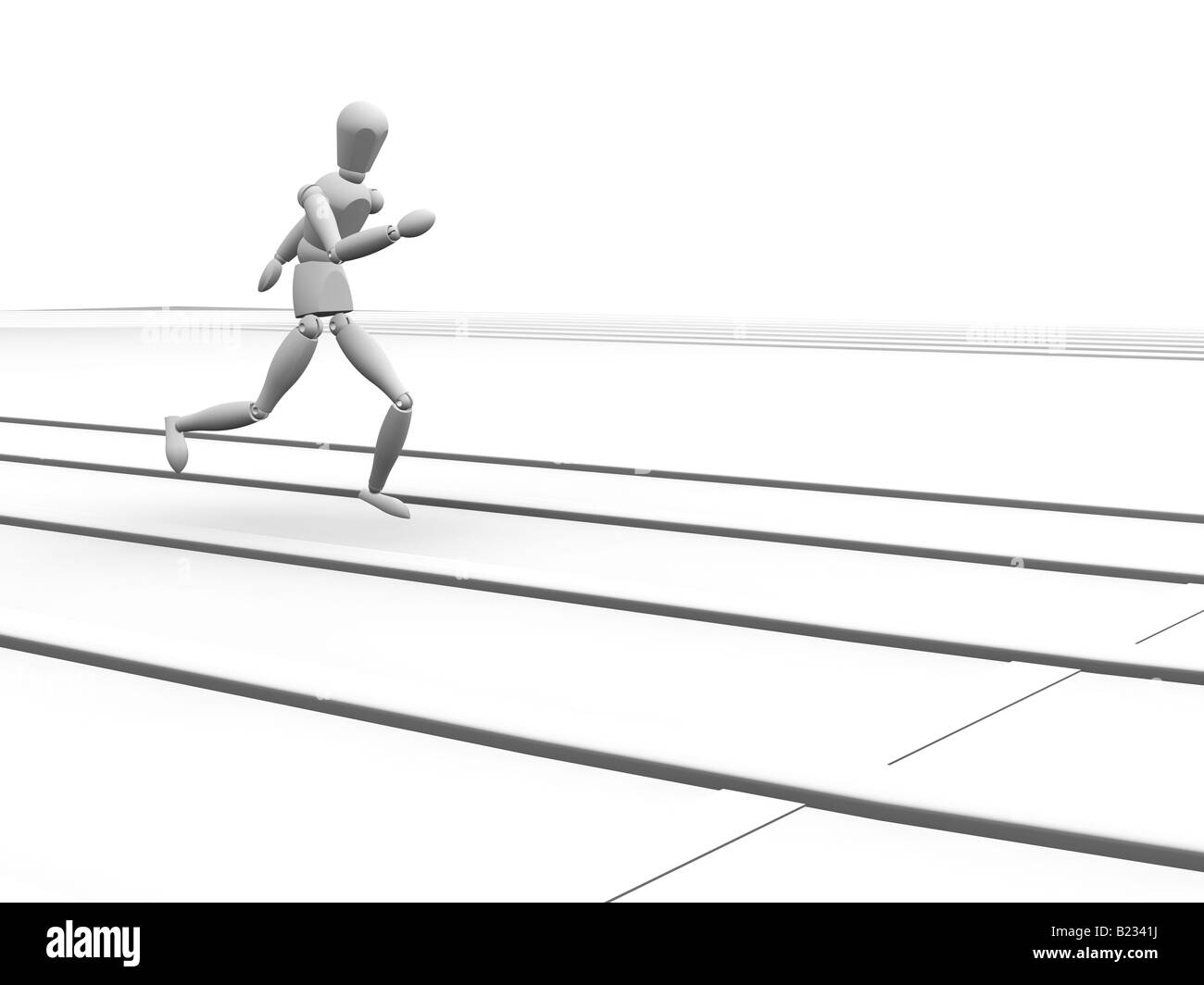 Finishing line man Black and White Stock Photos & Images - Alamy
