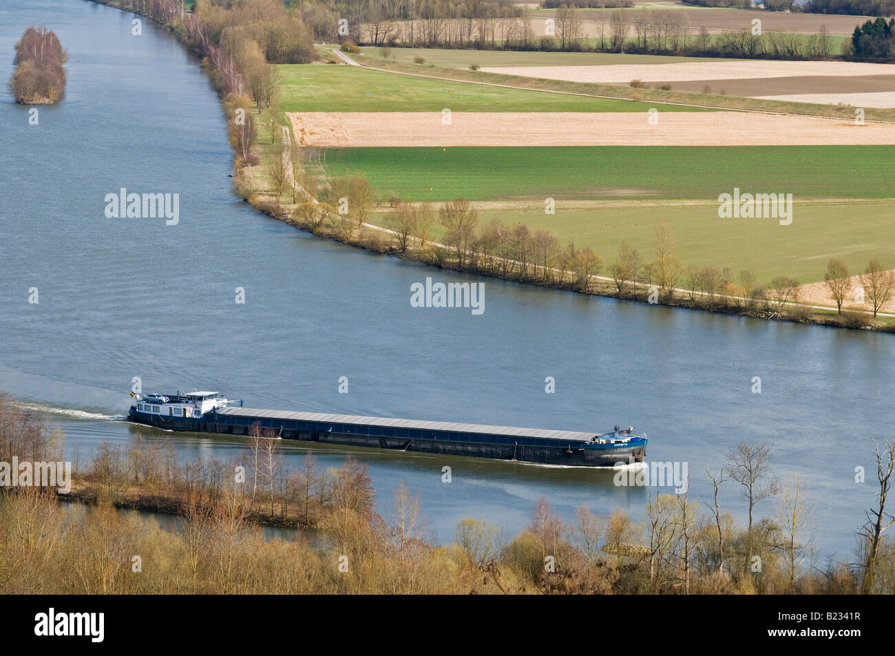 Cargo ship at river danube hi-res stock photography and images - Alamy