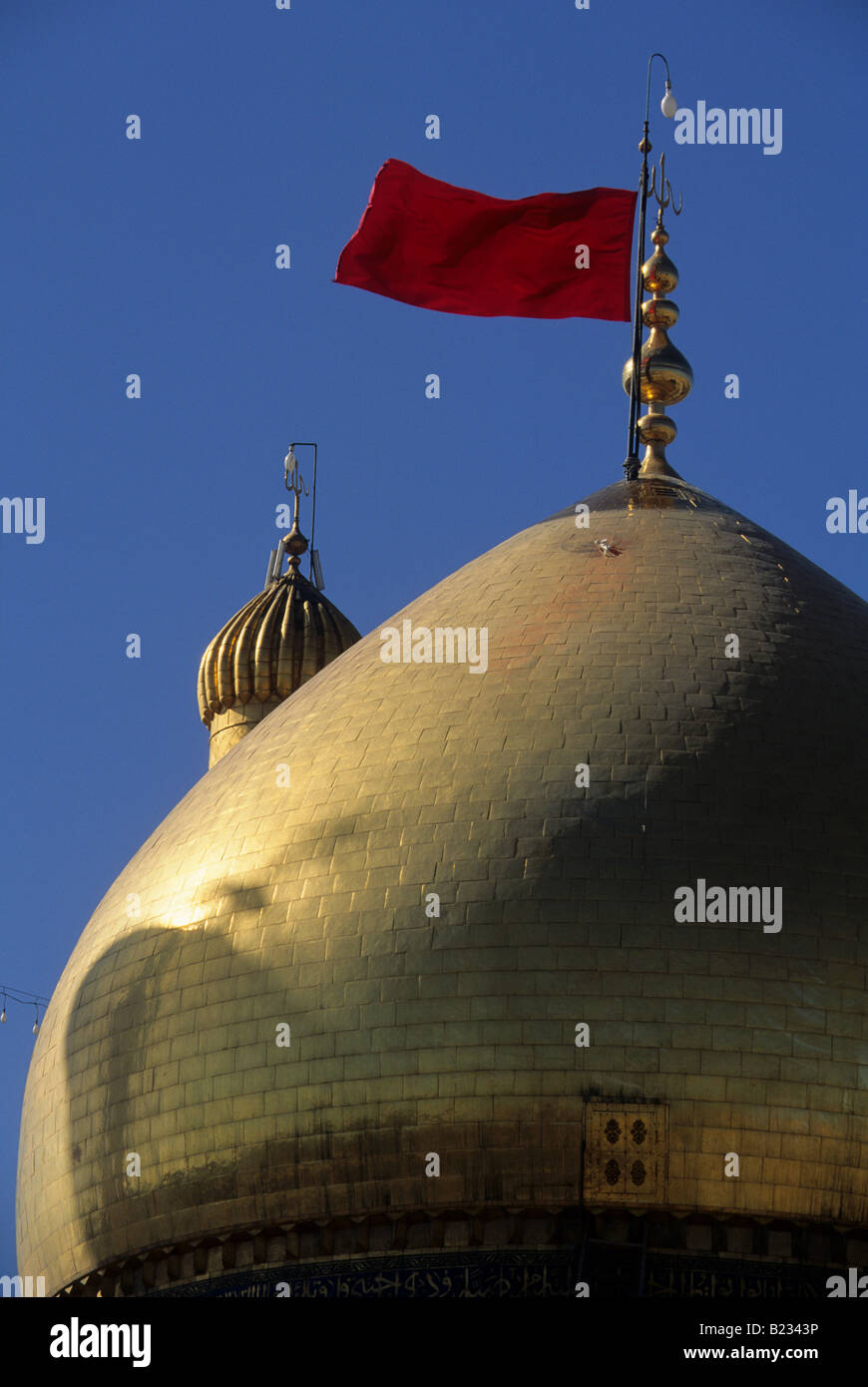 A gold dome of a historic Shia mosque in Karbala Iraq Stock Photo - Alamy