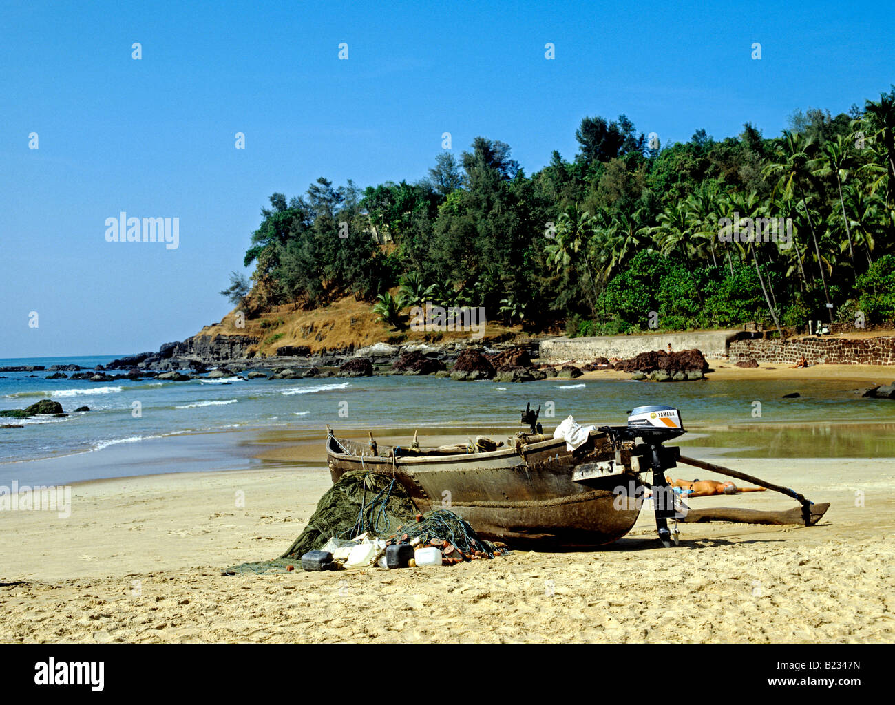 0922 Baga Beach Goa State India Stock Photo - Alamy