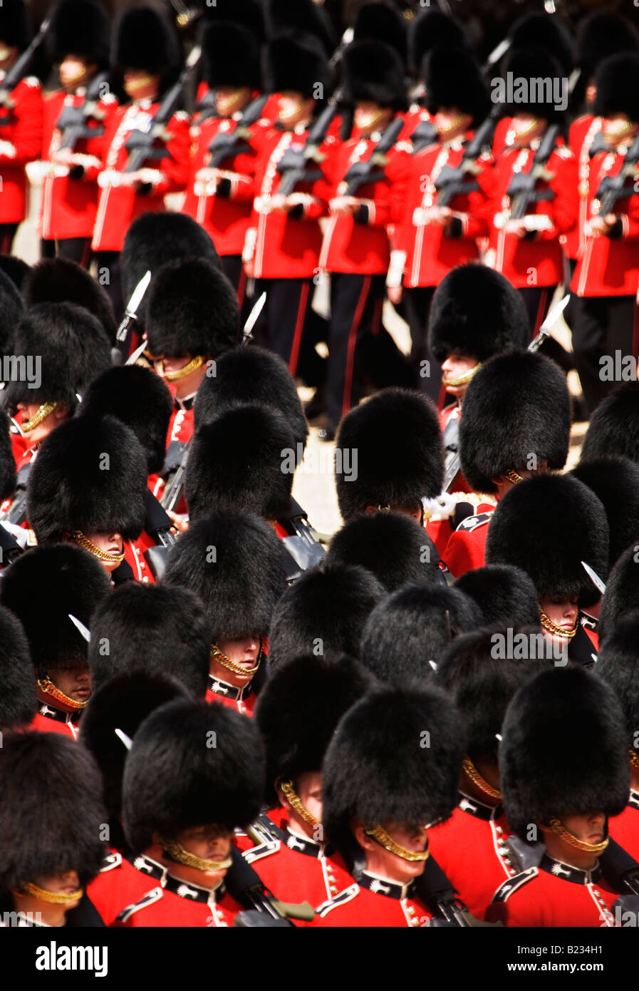 Royal guards parading in ceremony,London,England,UK Stock Photo - Alamy