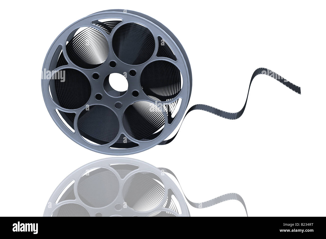 3D render of a film reel Stock Photo - Alamy