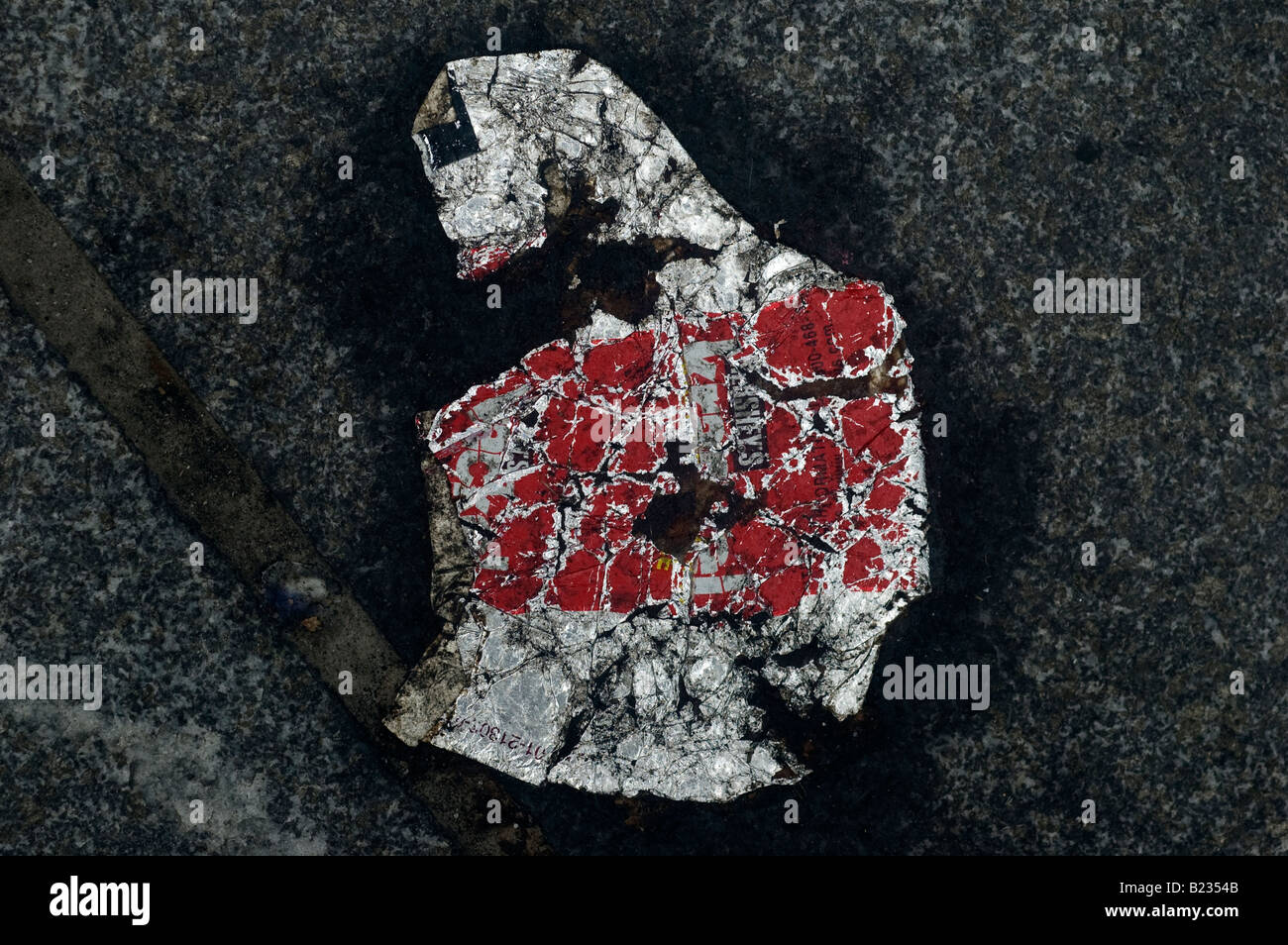 Close up of Hershey s candy wrapper for Krackel on the street Stock ...