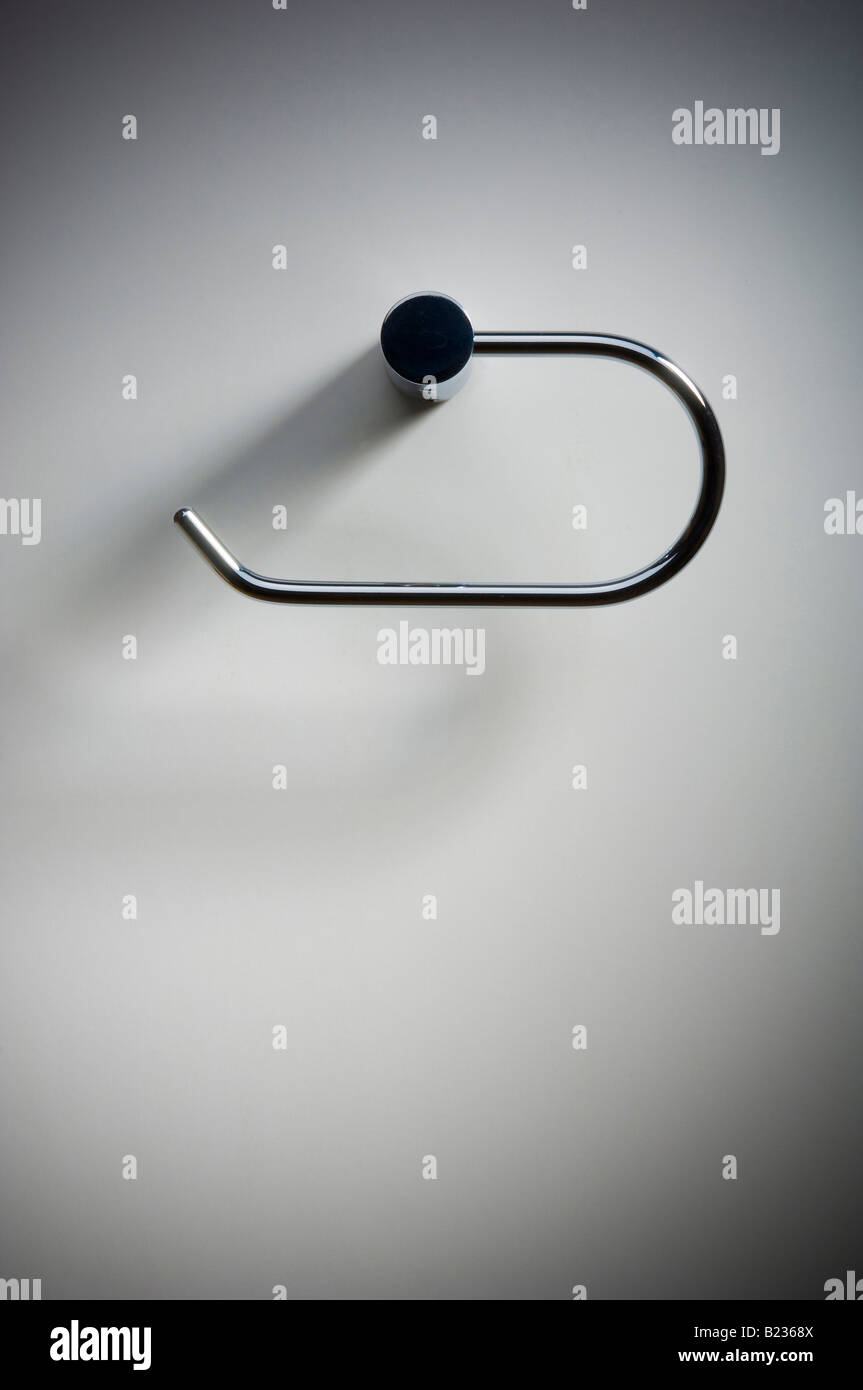 Toilet Roll holder no paper Stock Photo - Alamy