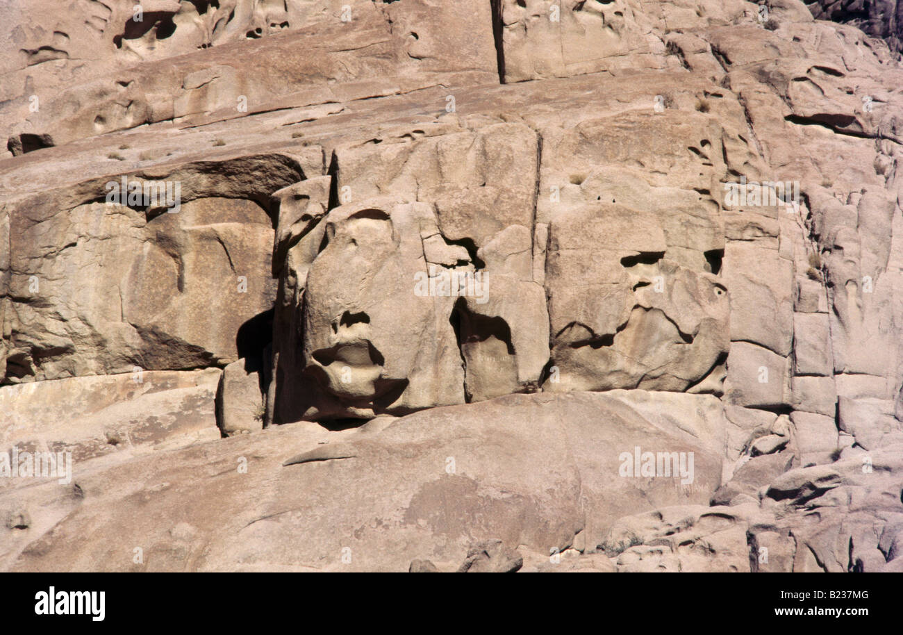 Sinai Egypt Sandstone Eroded Rocks Stock Photo - Alamy