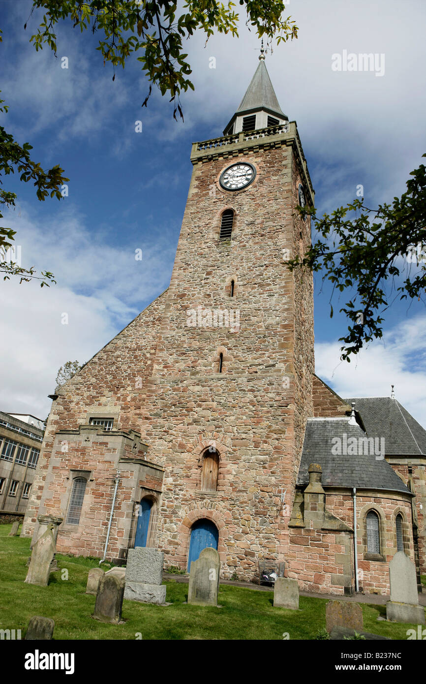 City of Inverness, Scotland. The George Fraser designed Old High Church ...
