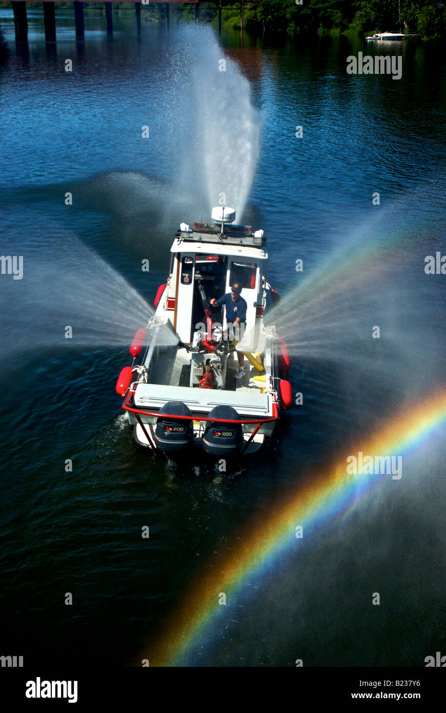 Water Cannons Boat High Resolution Stock Photography and Images - Alamy
