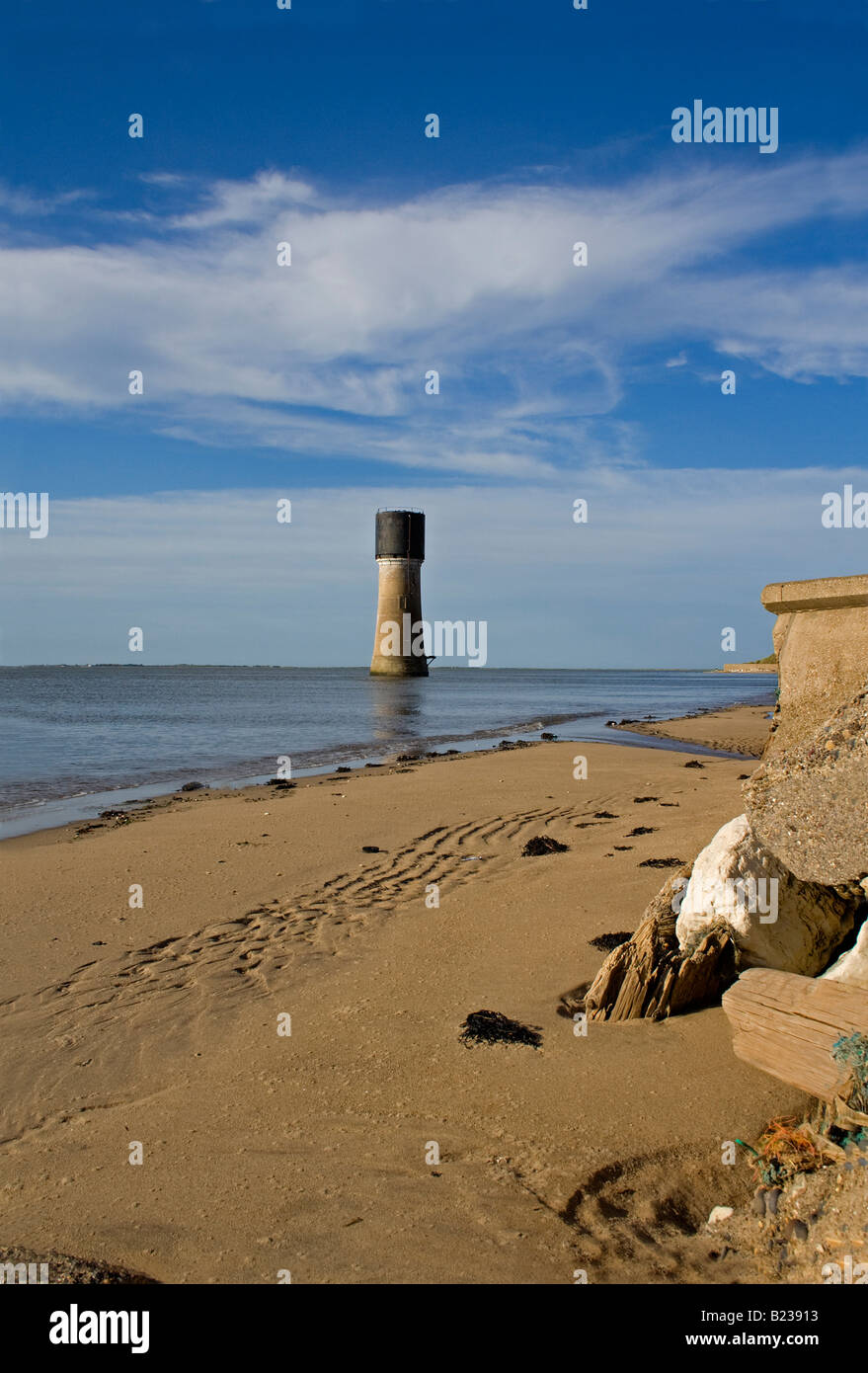 The old light Spurn Point Stock Photo - Alamy