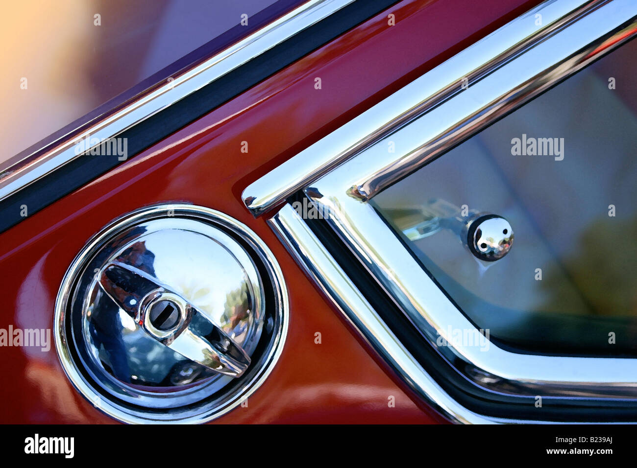 side window and decorative chrome accent Stock Photo - Alamy