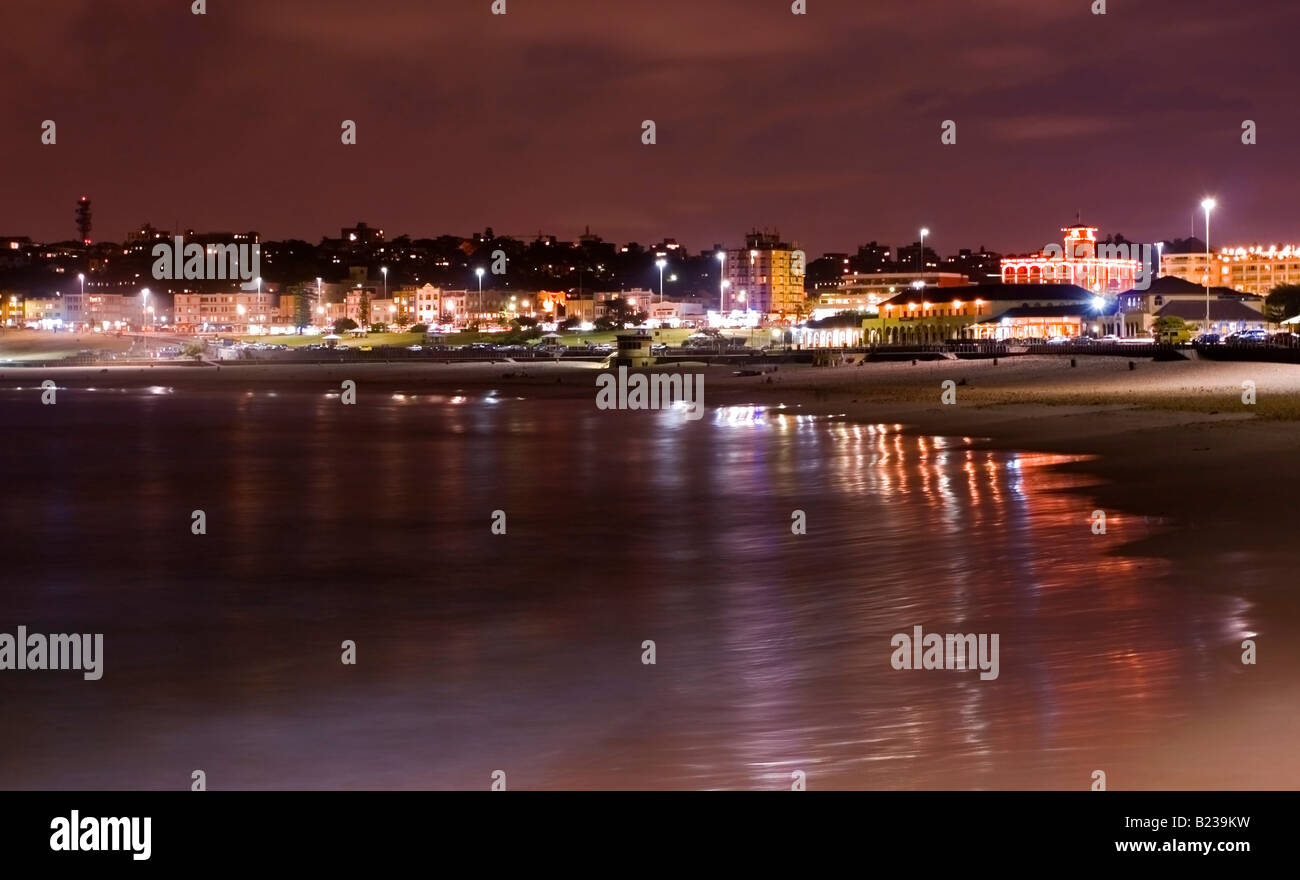 Bondi Beach Sydney Australia at Night. Long Exposure, Amazing Colours ...