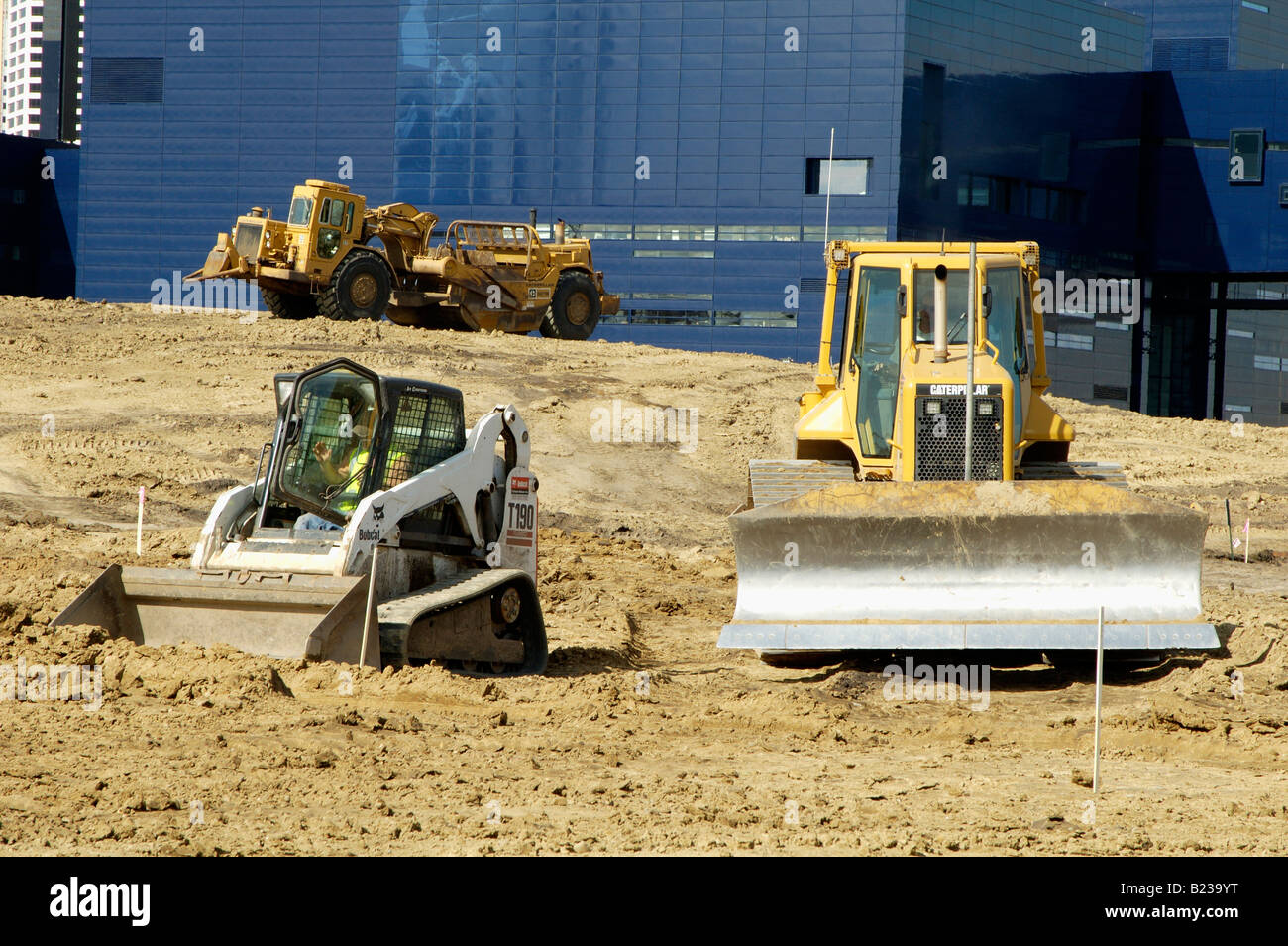 heavy equipment on a construction site in Minneapolis Minnesota Stock ...