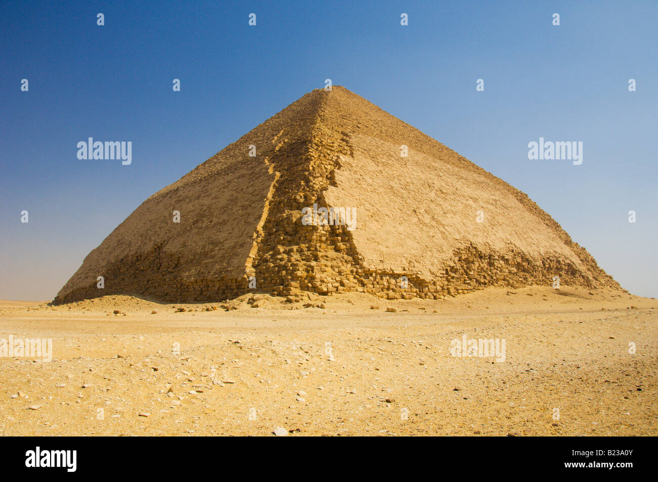 The Bent Pyramid of Snefru near Dashur Egypt Stock Photo - Alamy
