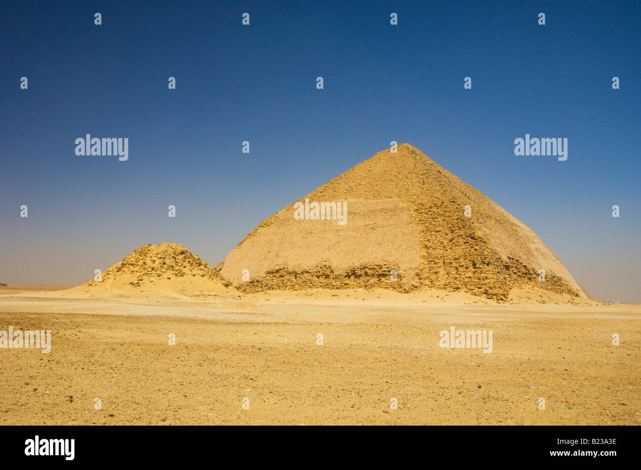 The Bent Pyramid of Snefru near Dashur Egypt Stock Photo - Alamy