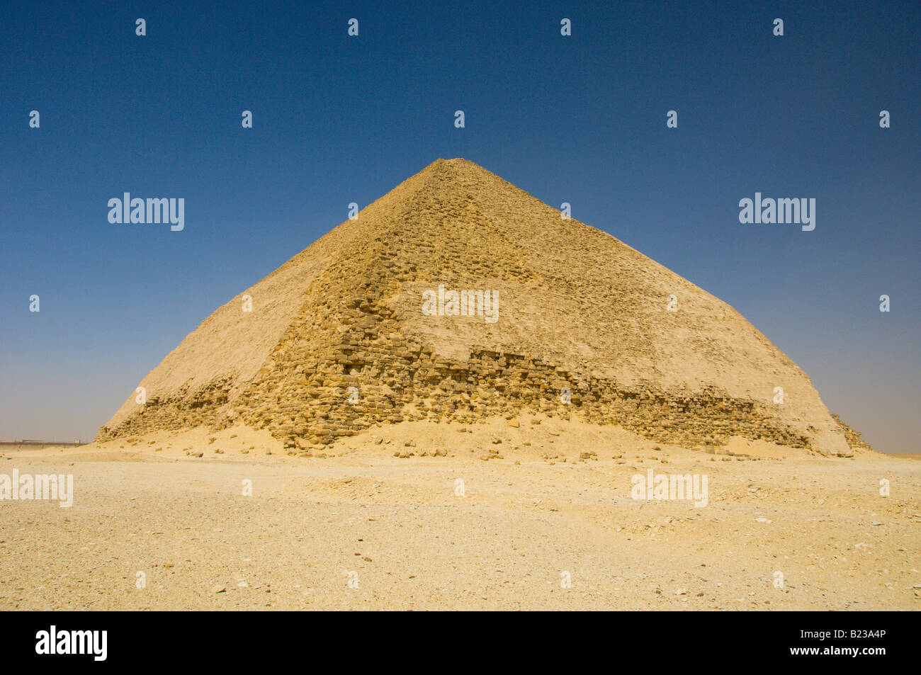 The Bent Pyramid of Snefru near Dashur Egypt Stock Photo - Alamy