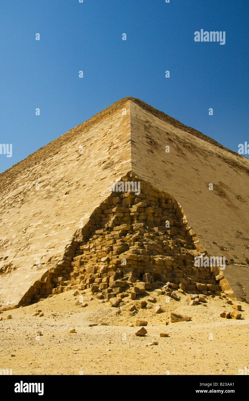 The Bent Pyramid of Snefru near Dashur Egypt Stock Photo - Alamy