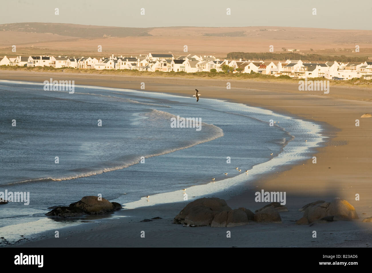 Beach at Paternoster on the Atlantic coast of the Western Cape Stock ...