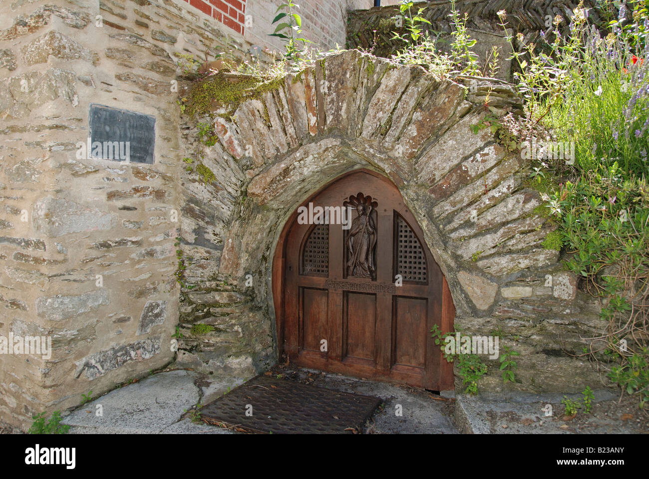 st.mawes holy well,cornwall,uk, the well is 5th century and the stone ...