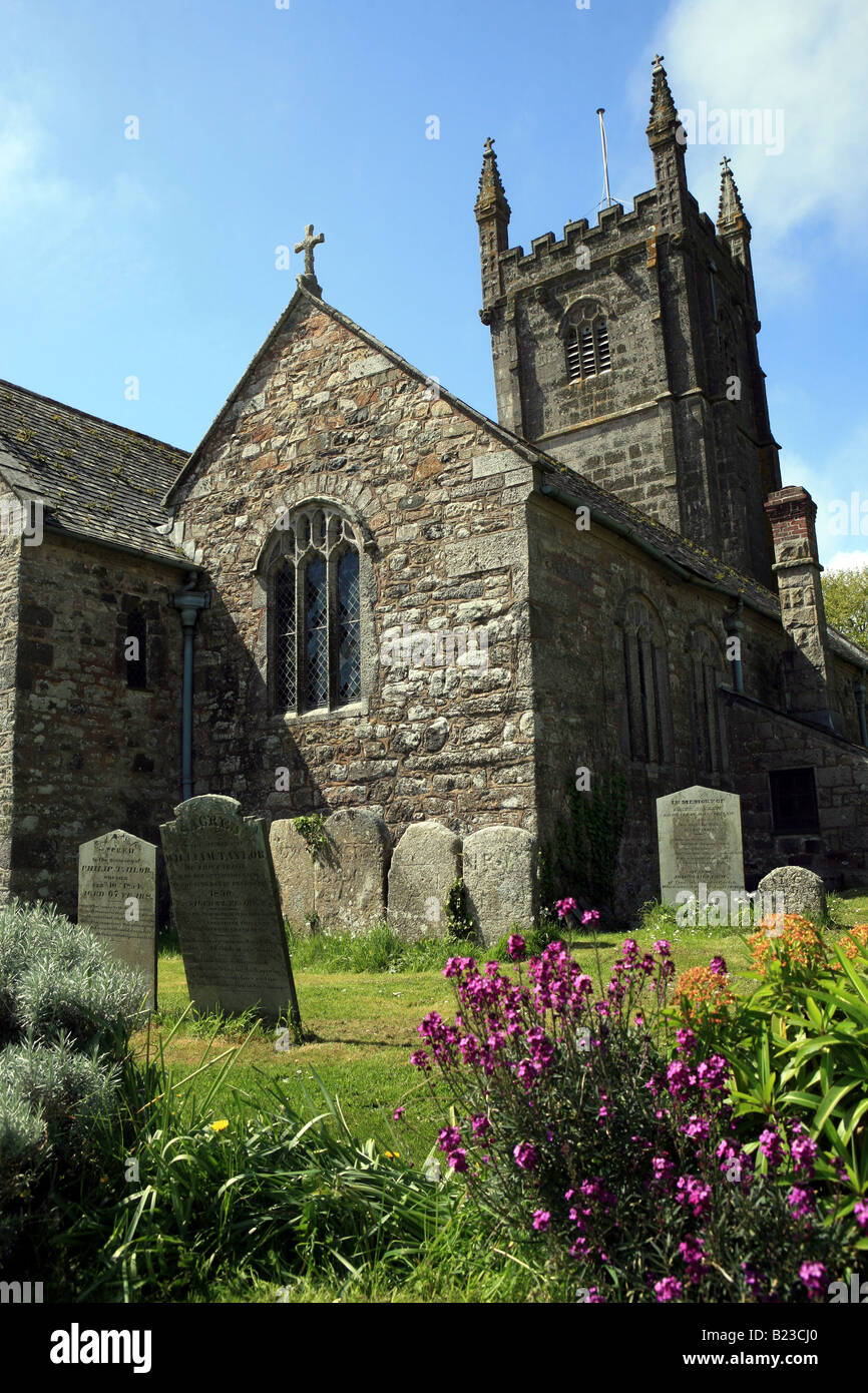 The parish church at Madron Cornwall England UK Europe Stock Photo - Alamy