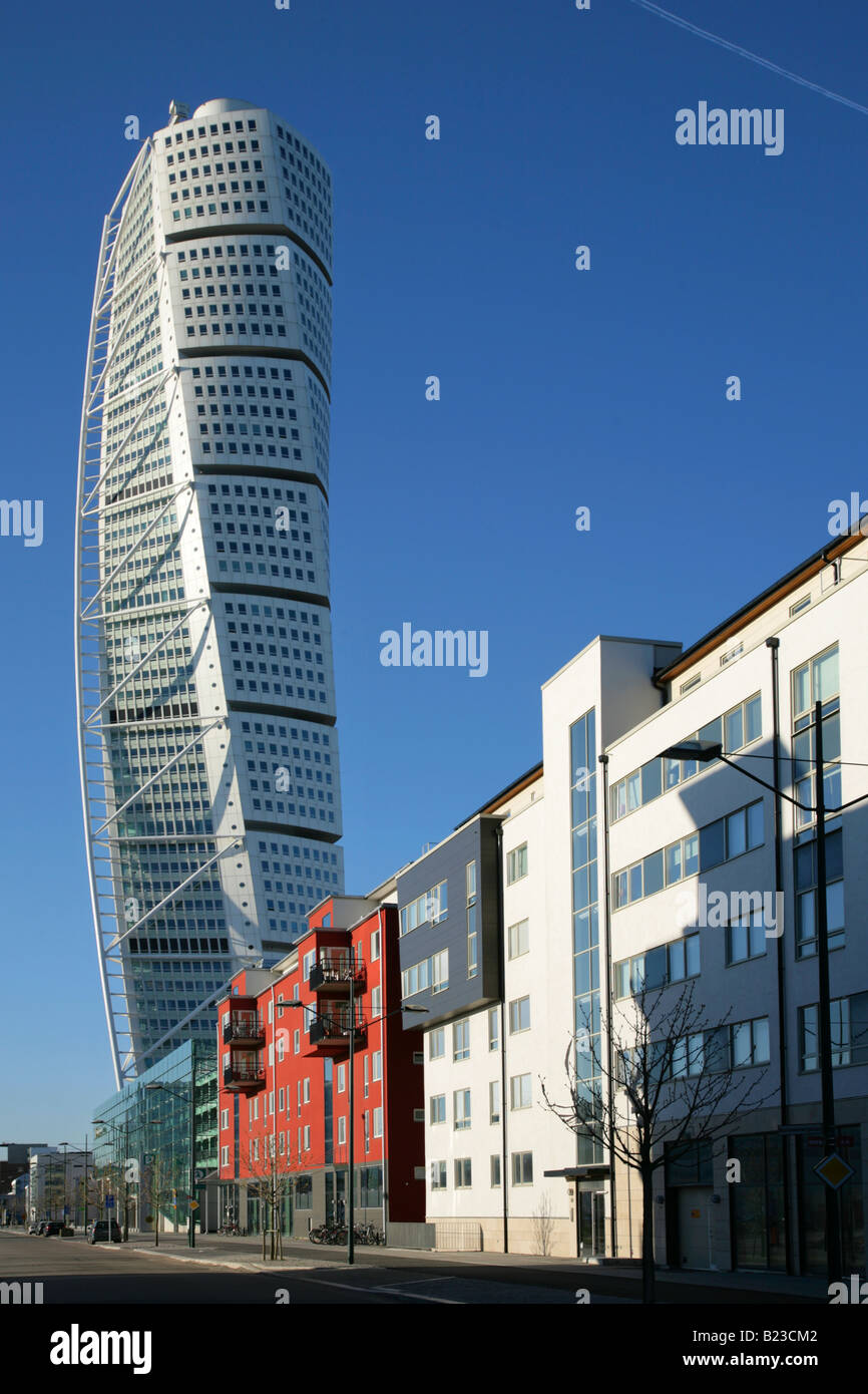 The "Turning Torso" building in Malmo, Sweden, designed by Santiago ...