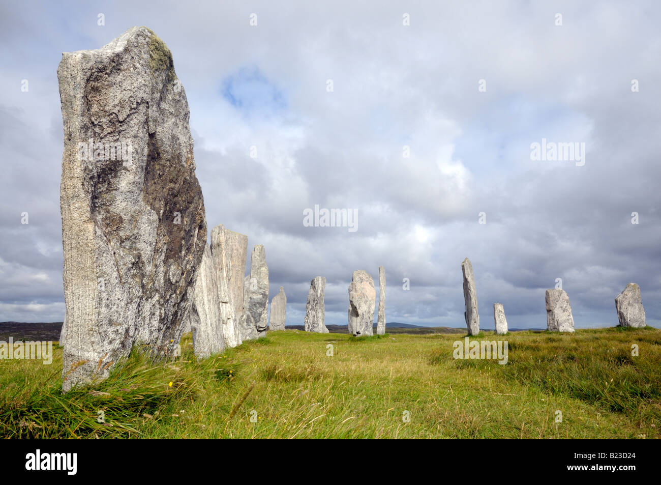 Calanais or Callanish Stone Circle on the Isle of Lewis Stock Photo - Alamy