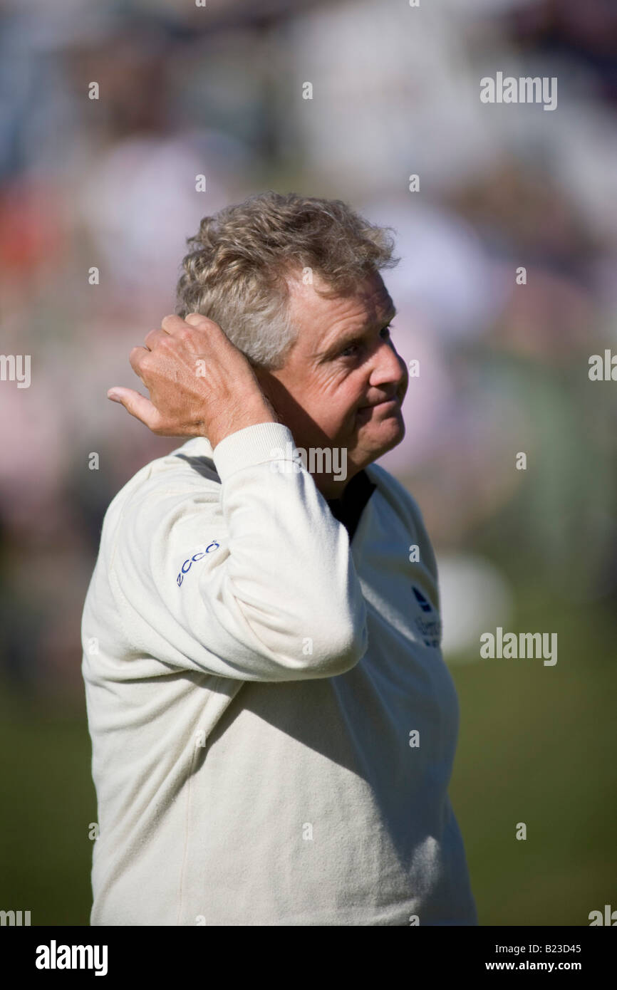 Headshot of Golfer Colin Montgomerie from Scotland competing at the PGA ...