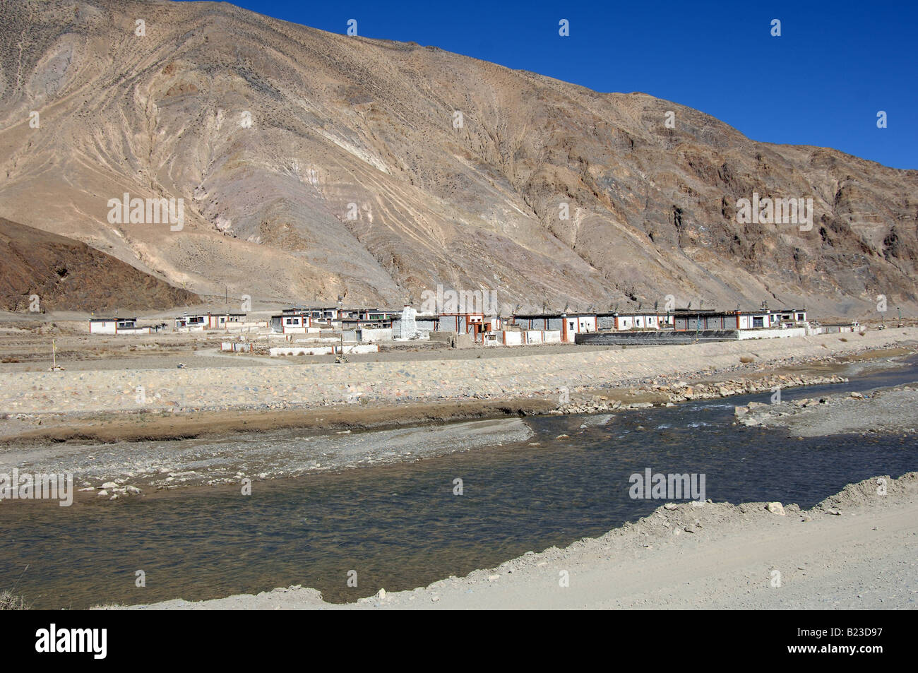 River flowing through landscape, Tibet, China Stock Photo - Alamy